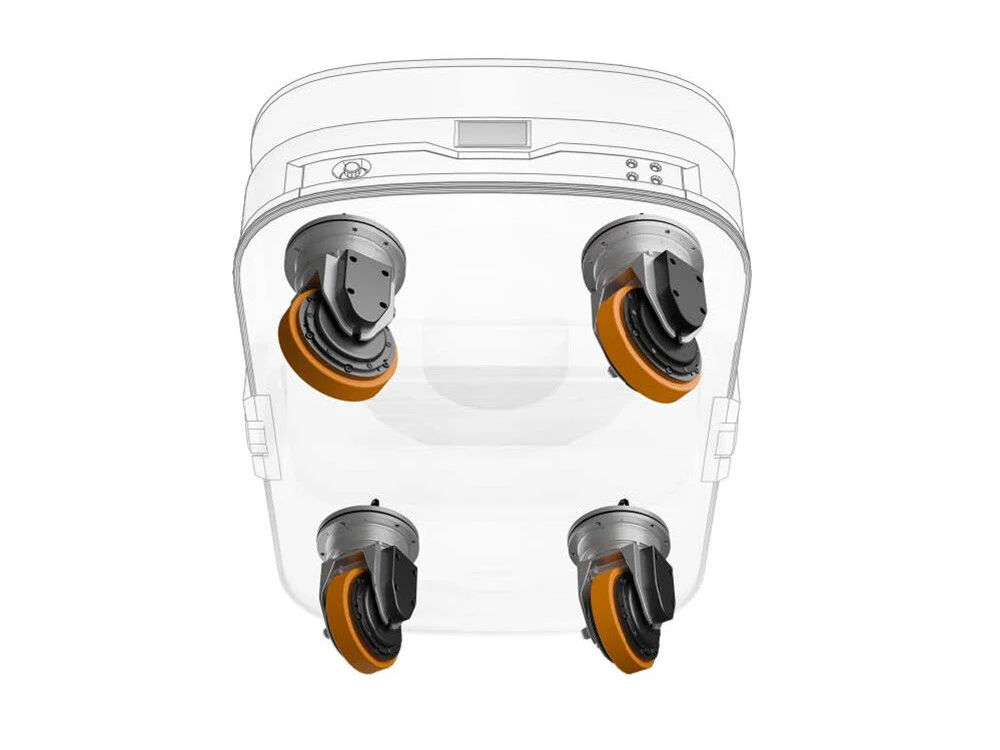 High Efficiency Humanoid Robots Steering Four Wheel Drive Module